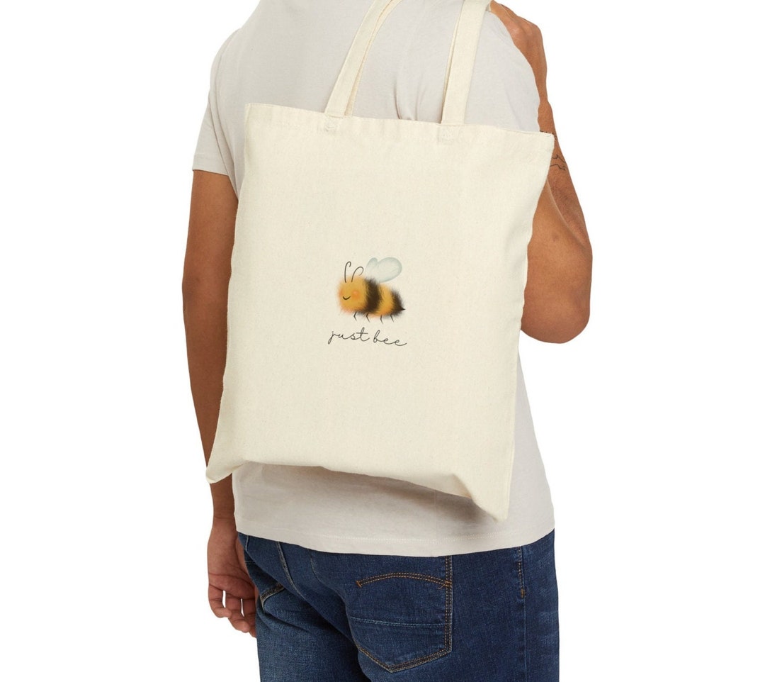 Just Bee Canvas Bag Beekeeping Queen Bee Keeper Friend Gift for Bee ...