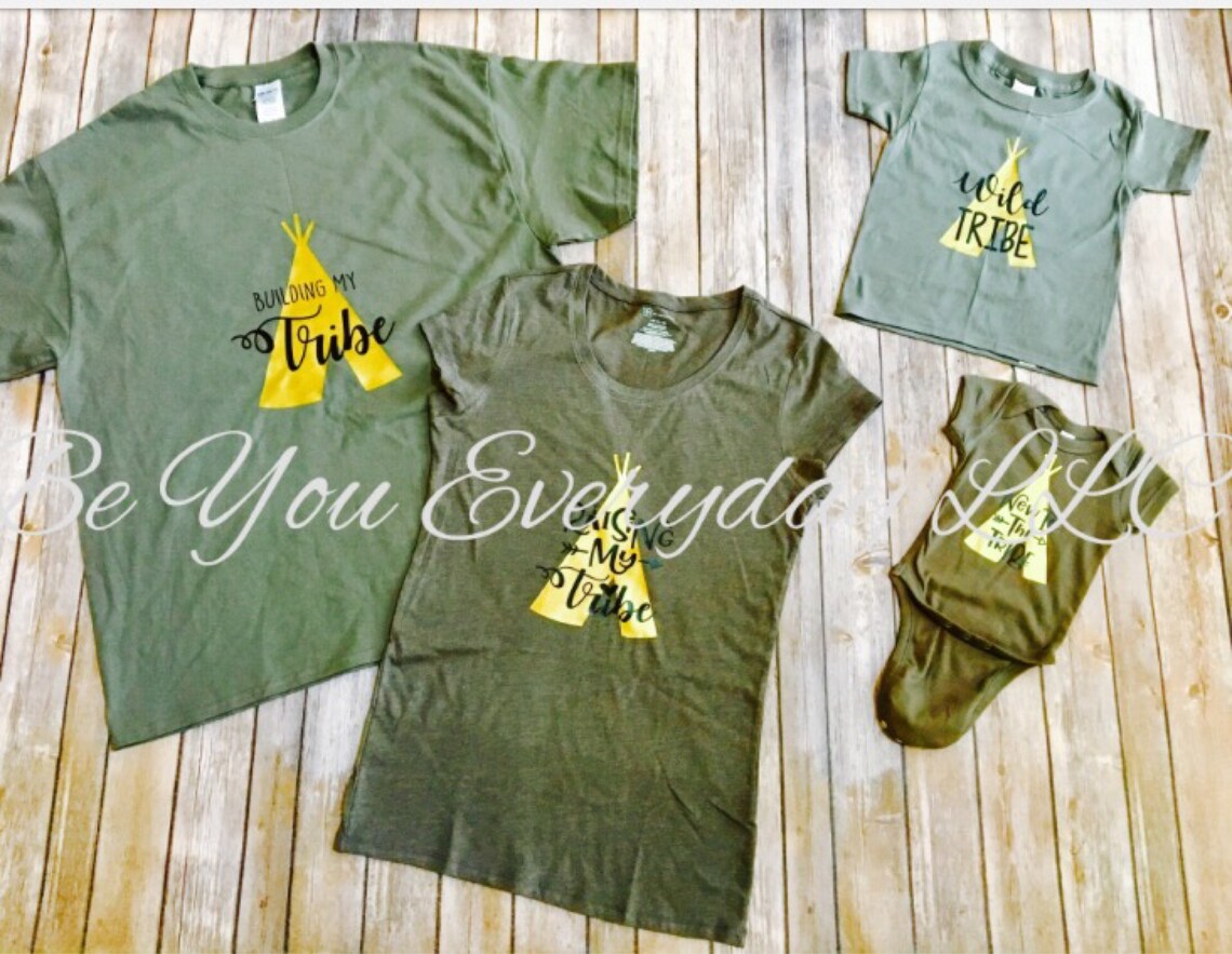 4 Count-tribe Family T Shirts Family Shirts Tribe Vacation - Etsy