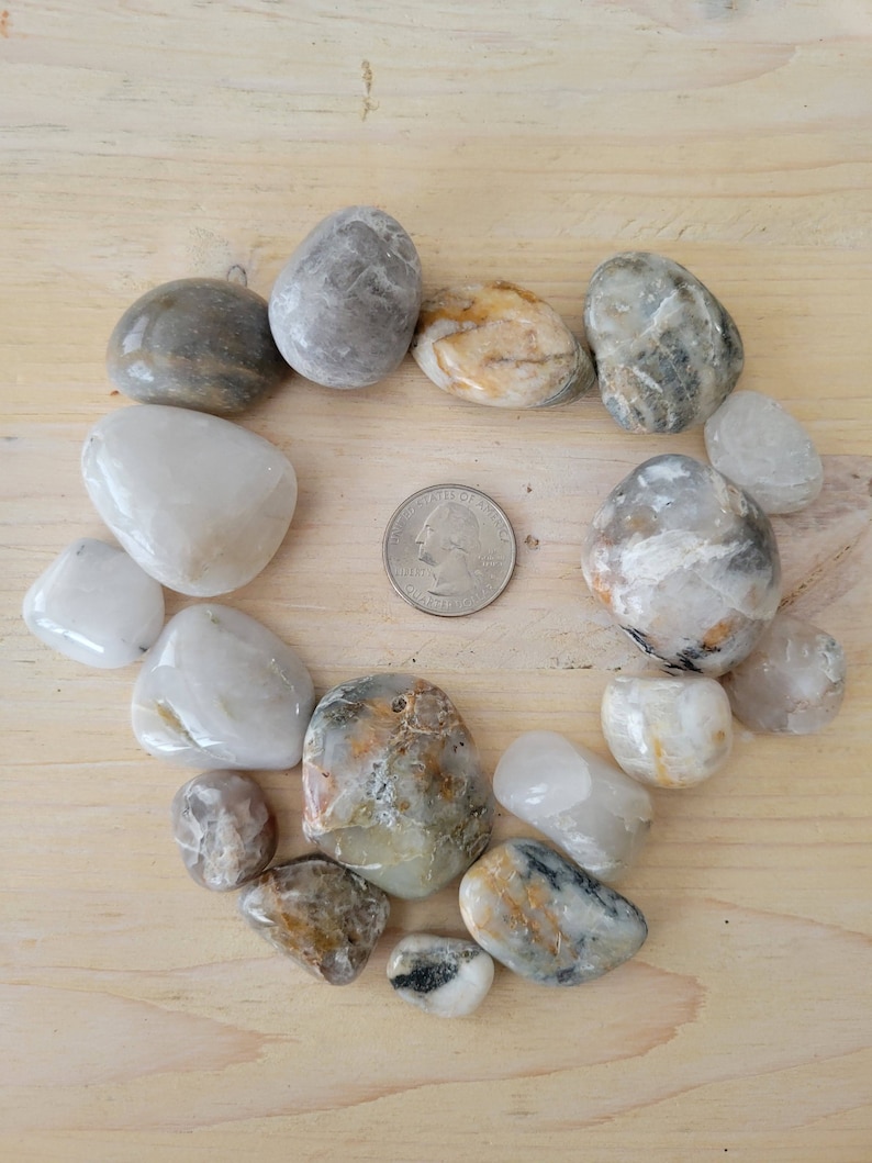 Quartz 5 Count Ocean Rocks Beach Rocks Ocean Crystals - Etsy