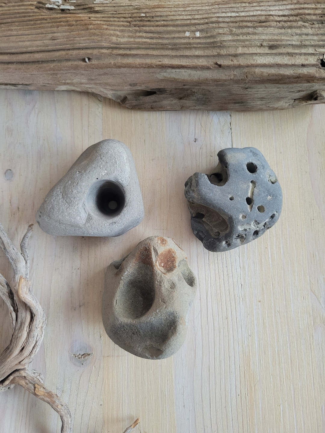 Hagstone Beach Holey Stone, Healing Stone, Unique Beach Stone, Holey ...
