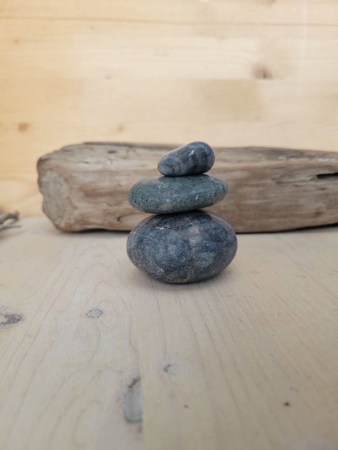 Zen Stacking Stones, Polished Beach Rock, Large Unique Design Rocks ...