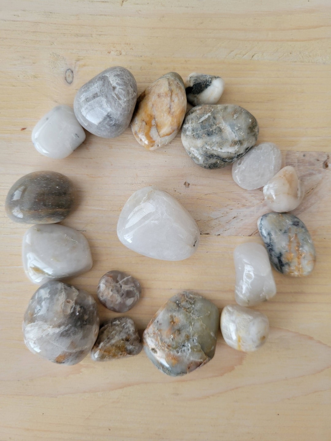 Quartz (5 Count), Ocean Rocks, Beach Rocks, Ocean Crystals, Polished ...