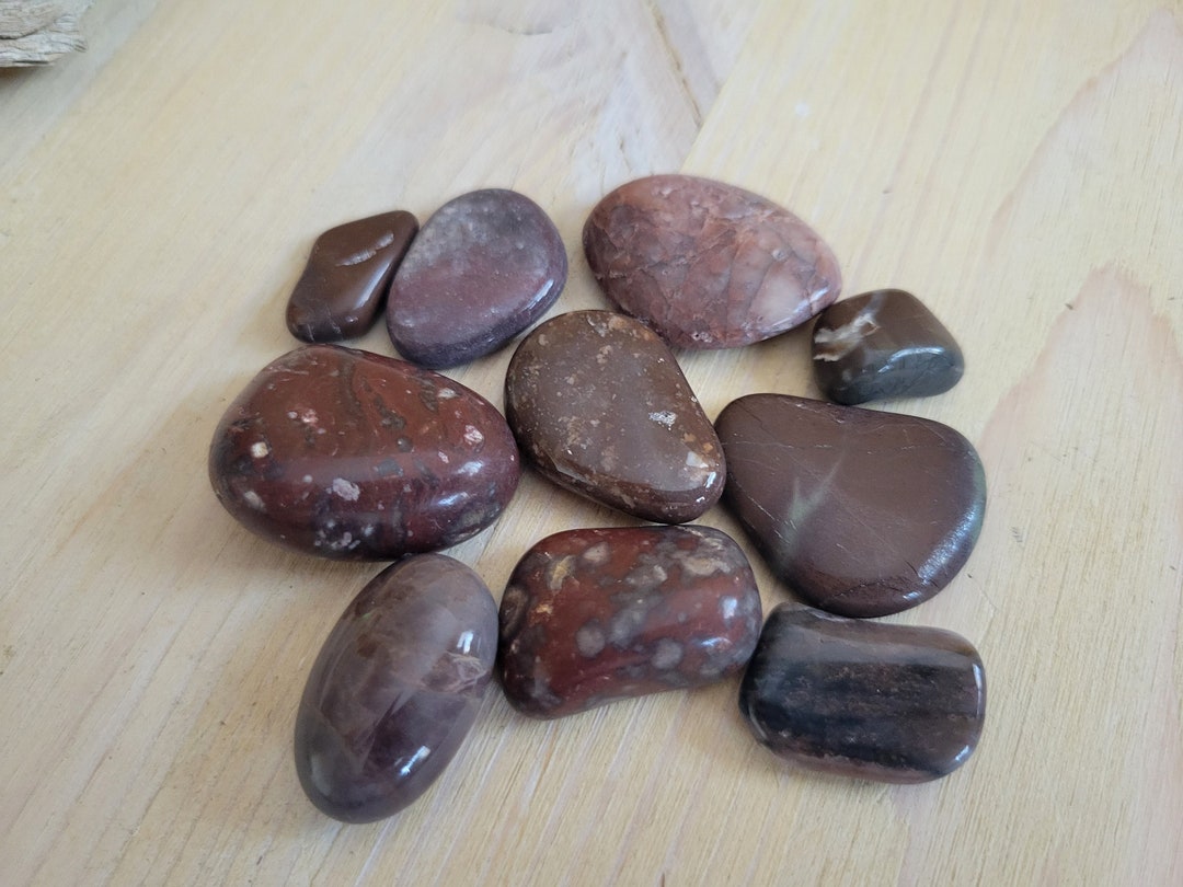 Ocean Jaspers (10 Count), Ocean Rocks, Polished Gem Stone, Ocean Jasper ...