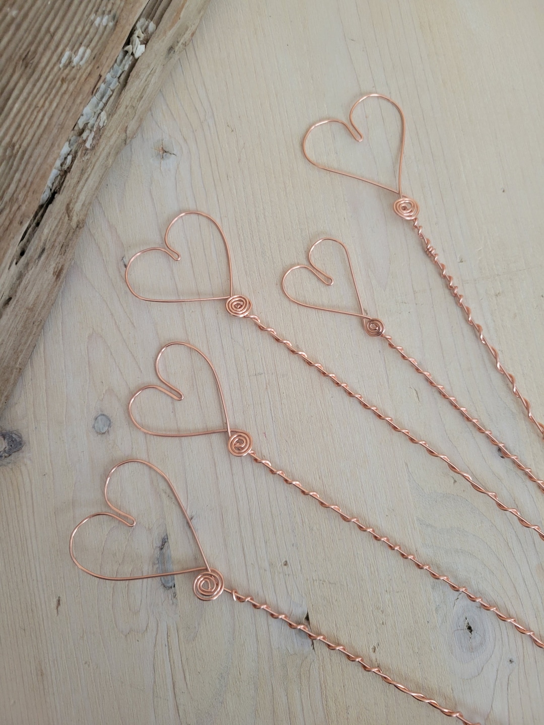 Heart Plant Stake, Plant Décor, Wire Heart Plant Stake, Plant Lover ...