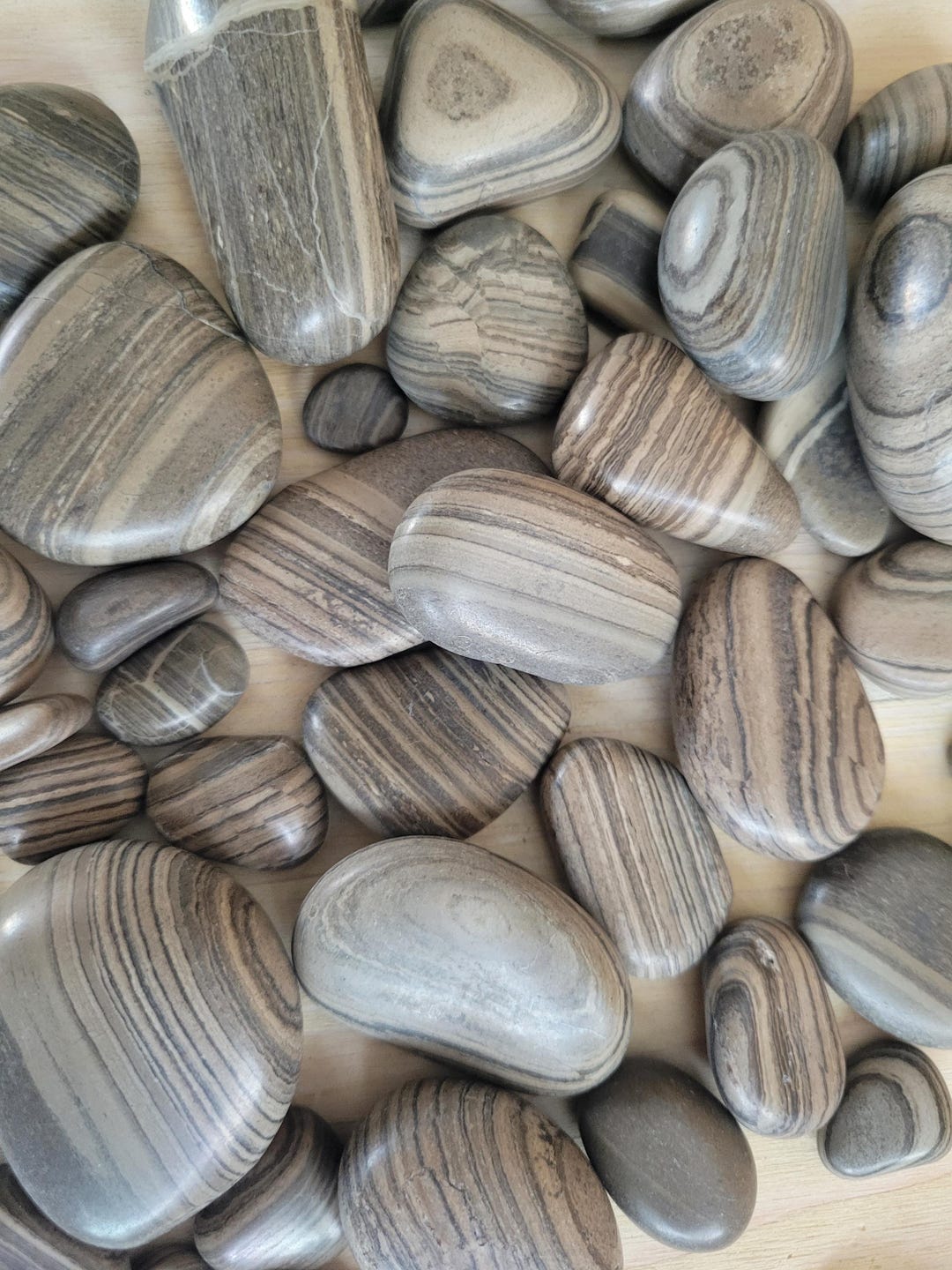 Ocean Rocks, Striped Sea Rocks, Beach Rocks, Sold in a Lot of 7, Beach ...