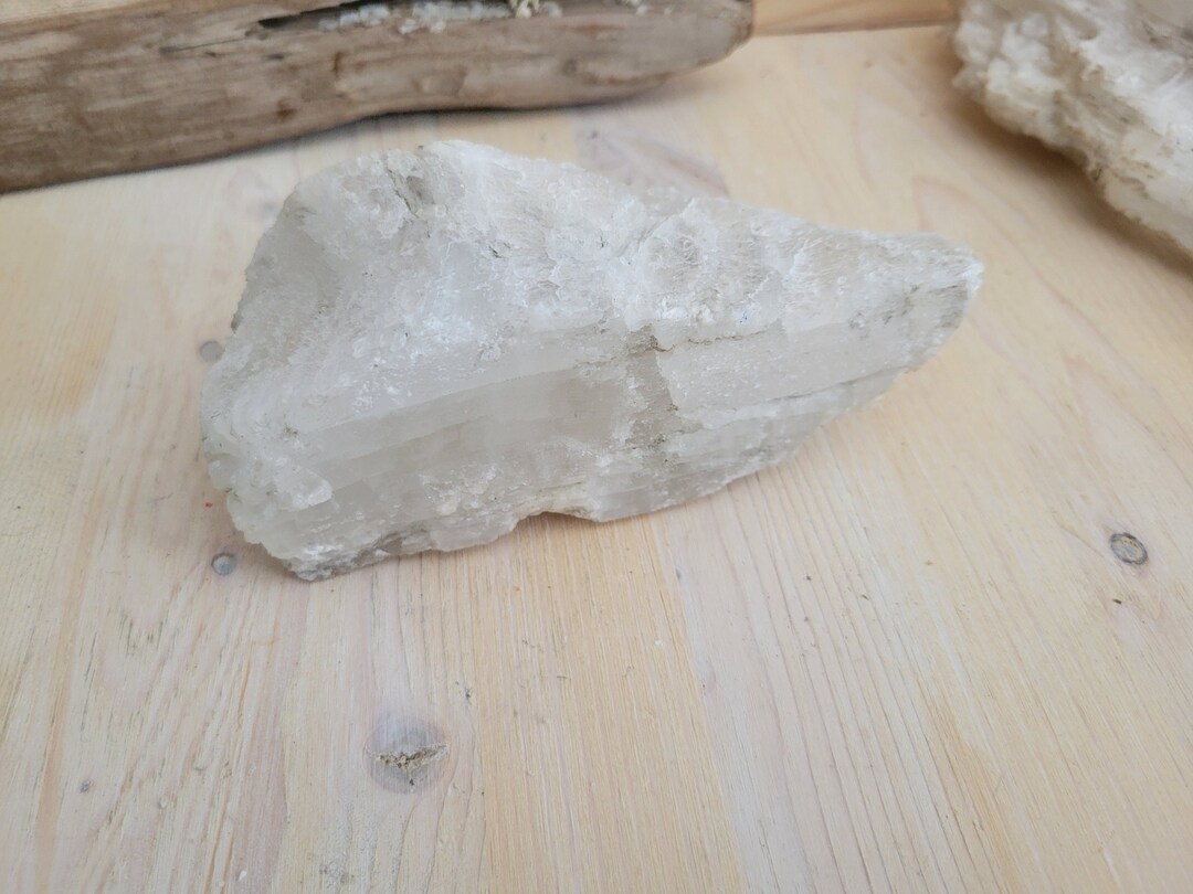Natural Selenite Slab, Large Selenite Chunk, Raw Crystal, Selenite ...
