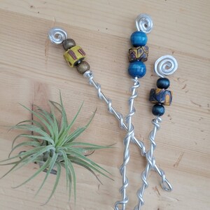 Boho Plant Stake, Plant Décor, Plant Stake, Wire Plant Stake, Planter ...