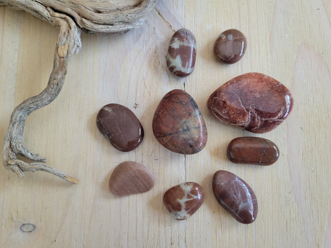 Ocean Jaspers 9 Count, Ocean Rocks, Polished Gem Stone, Quartz Crystal ...