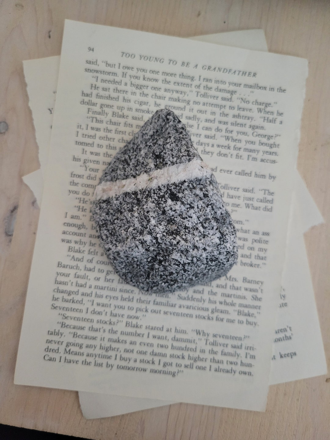 Natural Wishing Stone, Wishing Rock Gift, Harmony Stone, Quartz Striped ...