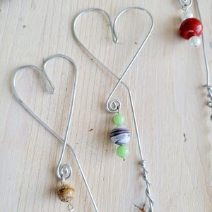 Heart Shaped Plant Stake, Garden Stake, Plant Decor, Wire Heart Plant ...