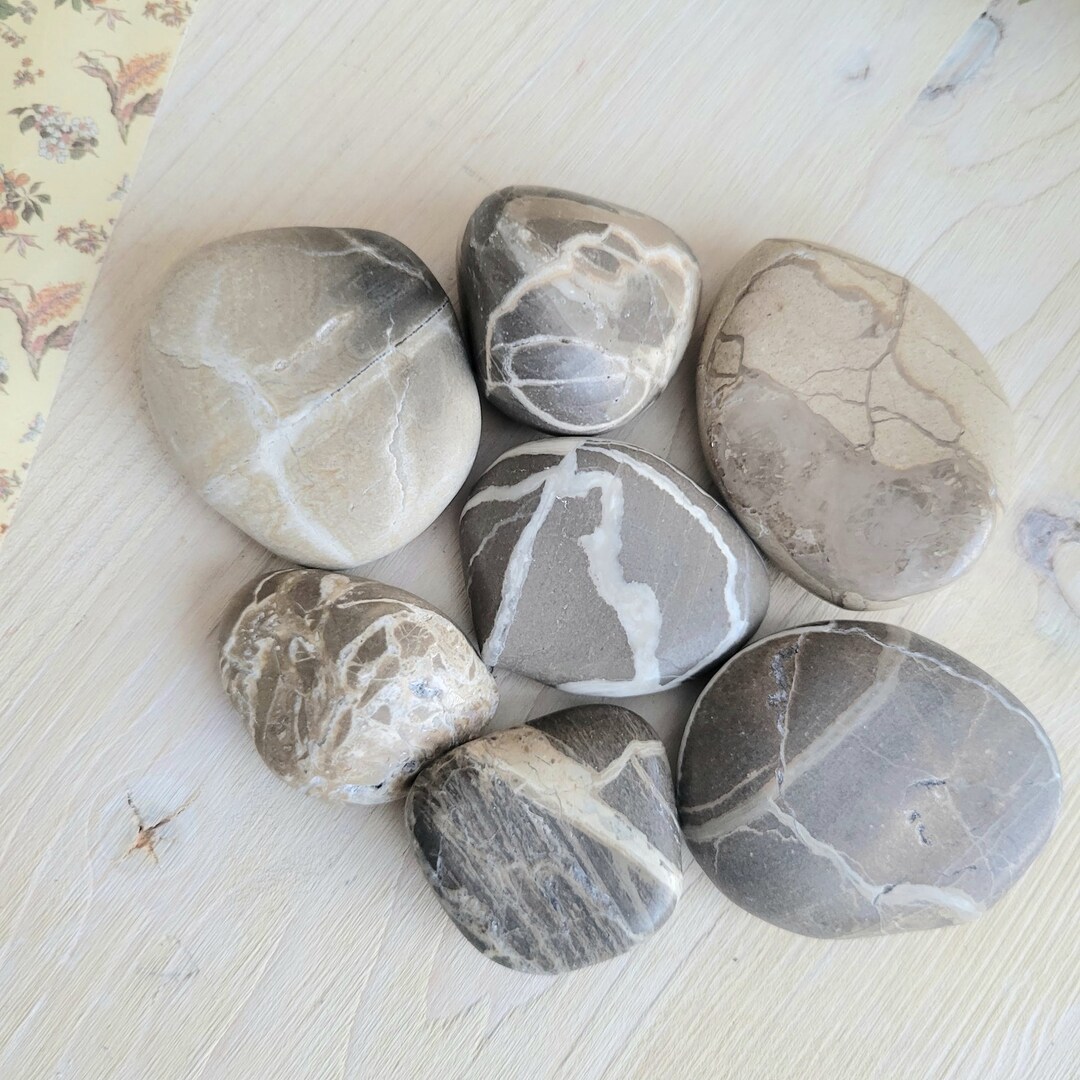 Unique Zebra Marble Stone, Zebra Marble Rock, Mixed Lot 7 Stones ...