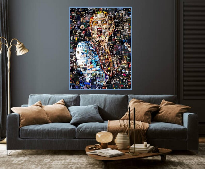 Flamboyant Piano Star – Art Collage Poster Gift Print – Created From ...