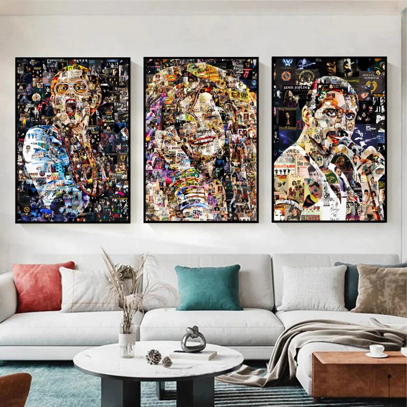 Flamboyant Piano Star – Art Collage Poster Gift Print – Created From ...