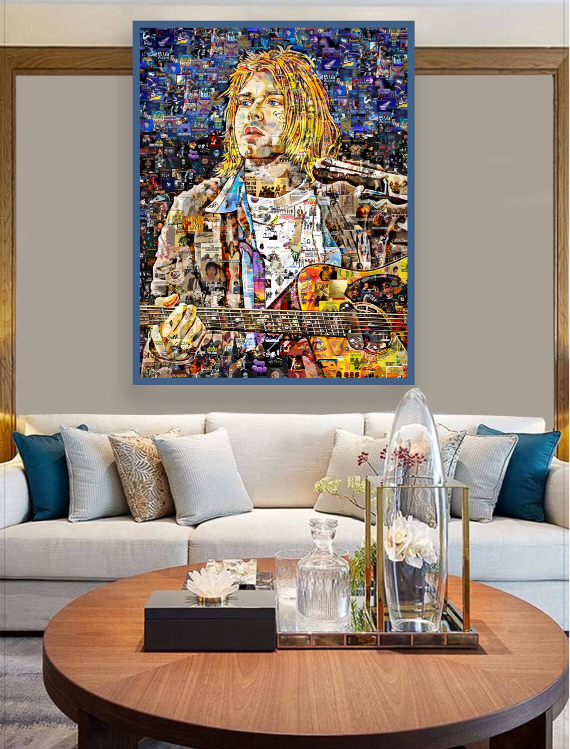 Art Collage Poster Gift Print Kurt Cobain nirvana - Etsy