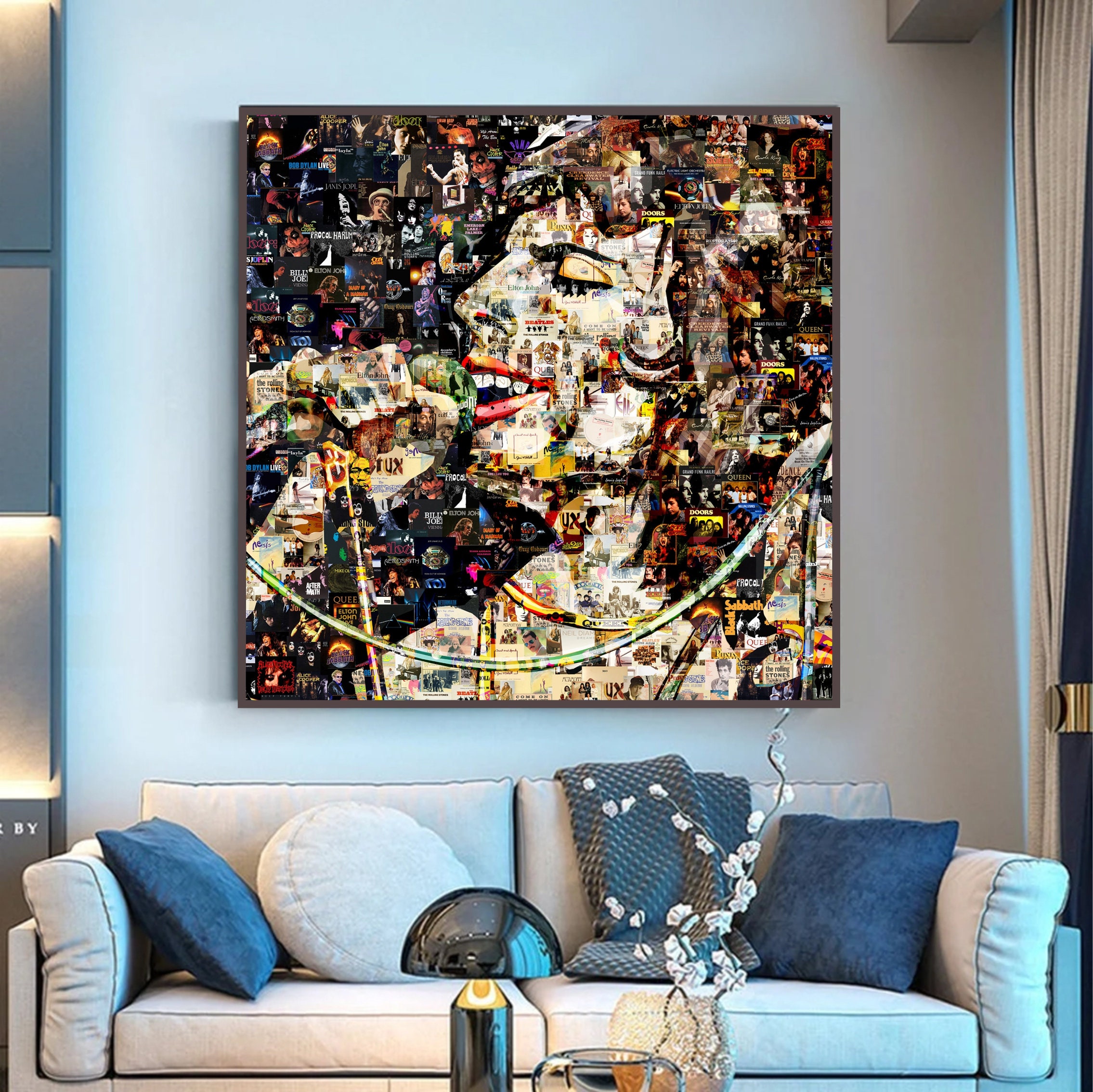 Art Collage Poster Gift Freddie Mercury Early Years Print Made Out of ...