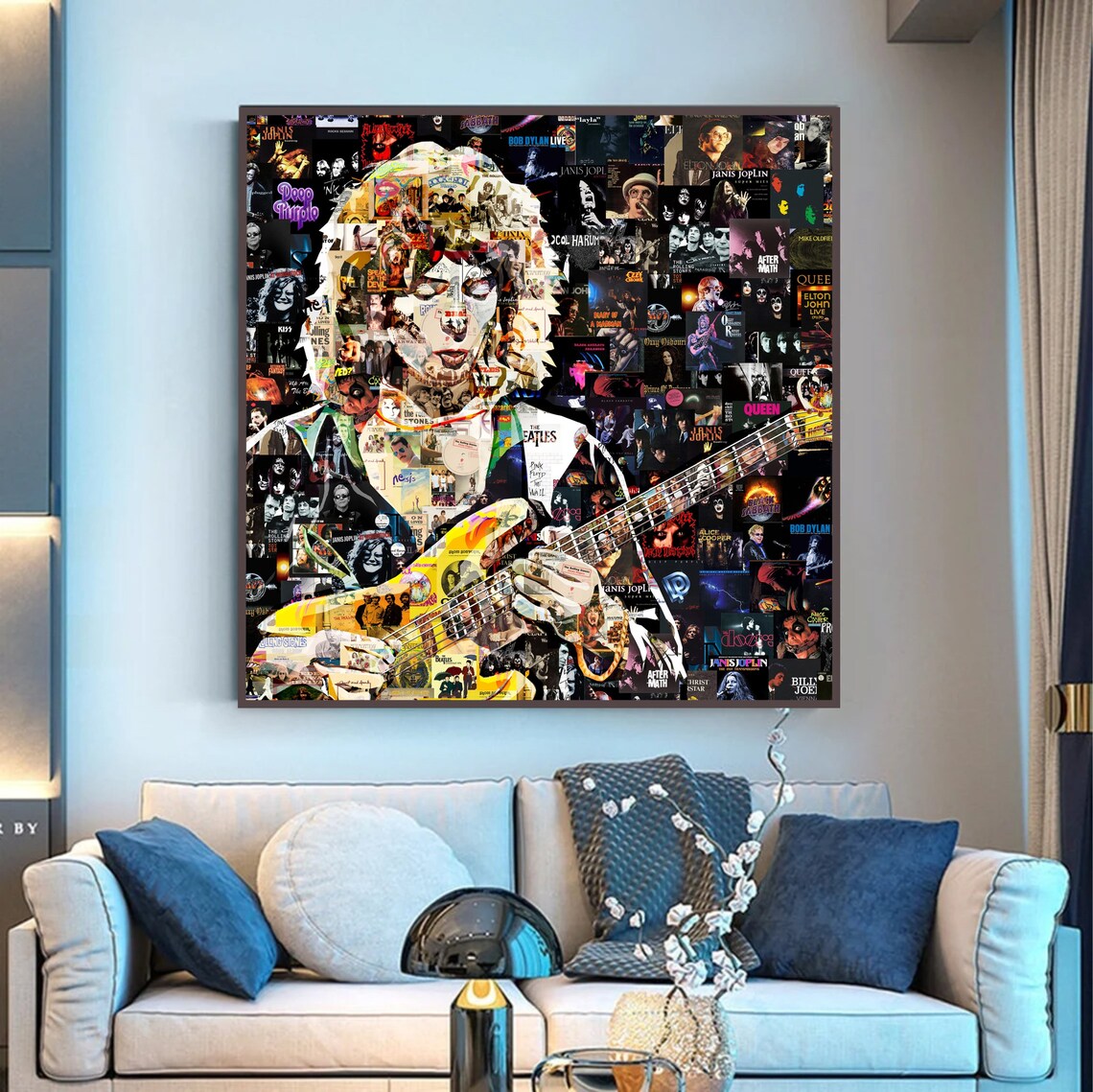 Deep Purple Era – Art Collage Poster Gift Print Featuring R. Blackmore ...
