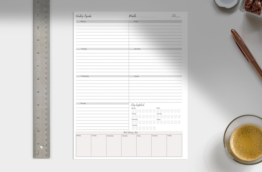 Weekly Planner - Digital Download Template - Works With Arc Planner ...