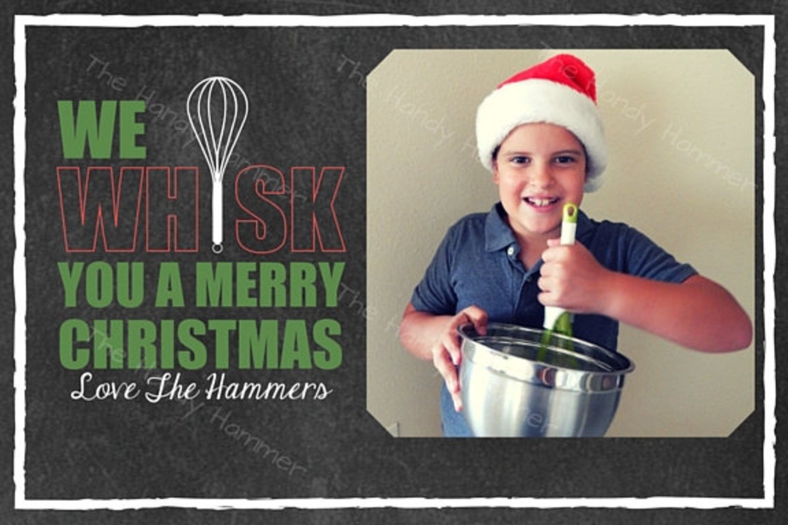 Christmas Cards for Cooking or Foodie Family Fully Custom - Etsy