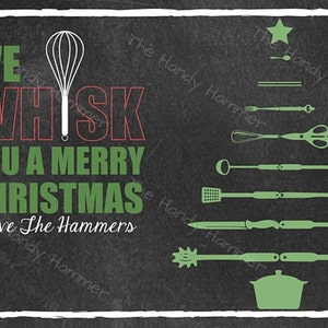 Christmas Cards for Cooking or Foodie Family Fully Custom - Etsy