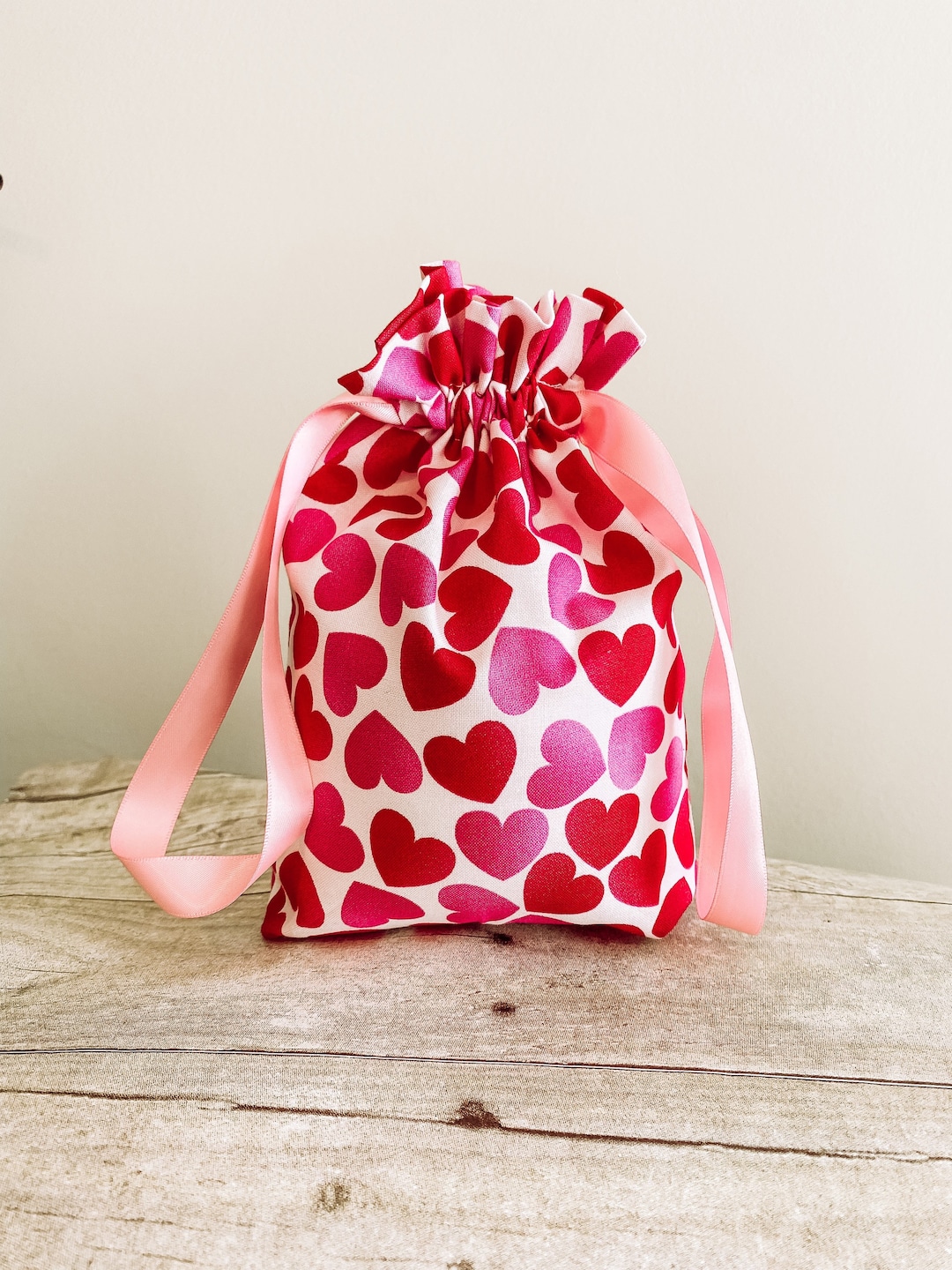 Valentine Day Valentine Decor Valentine Gift Fabric Gift Bag Reuse Gift ...