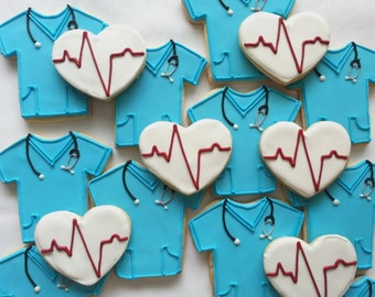 Stethoscope cookies | Etsy