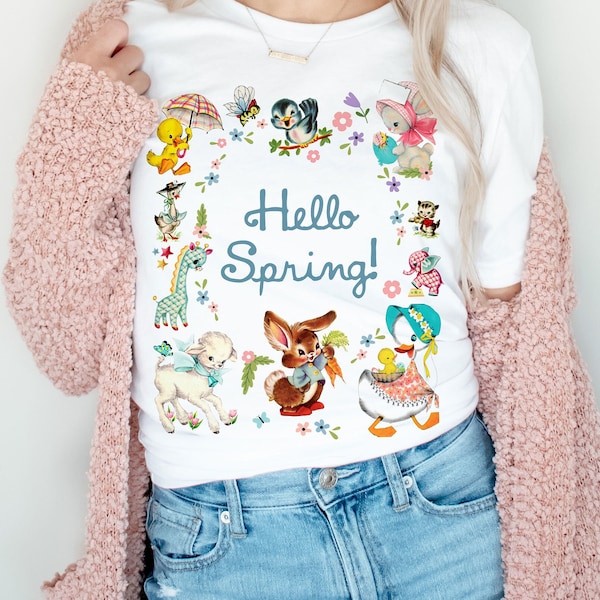Hello Spring Shirt - Etsy