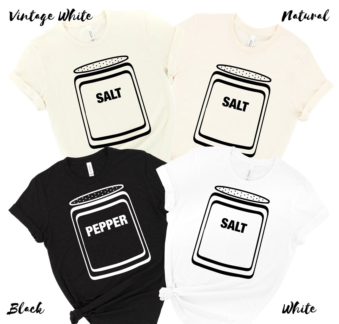 Salt & Pepper Shakers Halloween Party Costume T-shirts | Teacher, Team ...