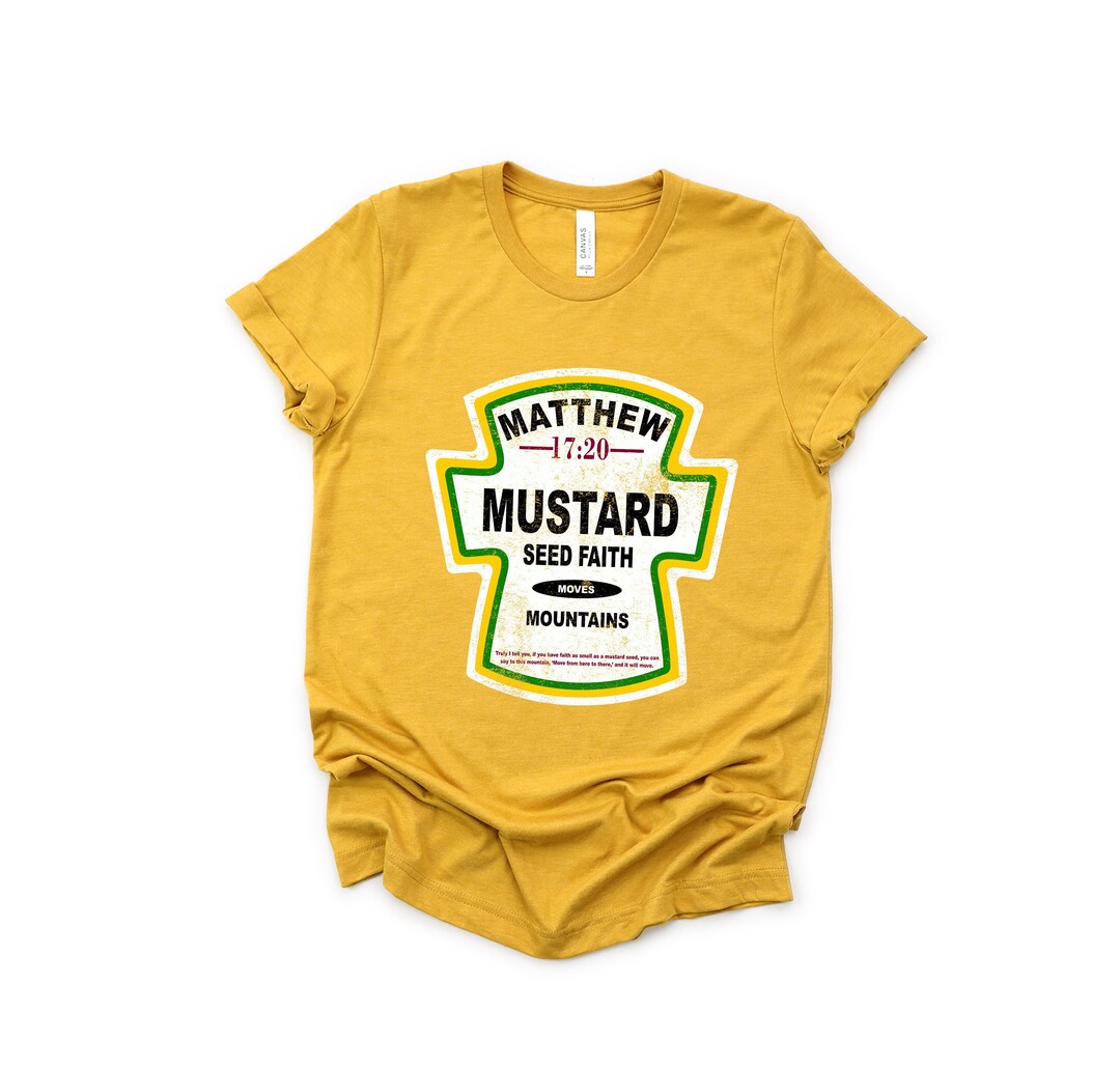 Mustard Seed of Faith Jesus Christian Condiment Jesus Saves Bible Verse ...