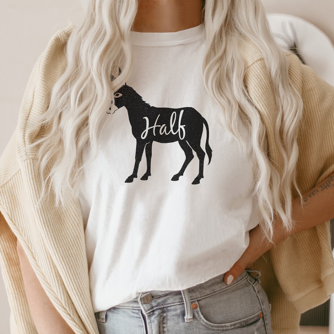 Half Ass Donkey Halfass Soft Unisex (for Women) Bella Graphic Tees - Etsy