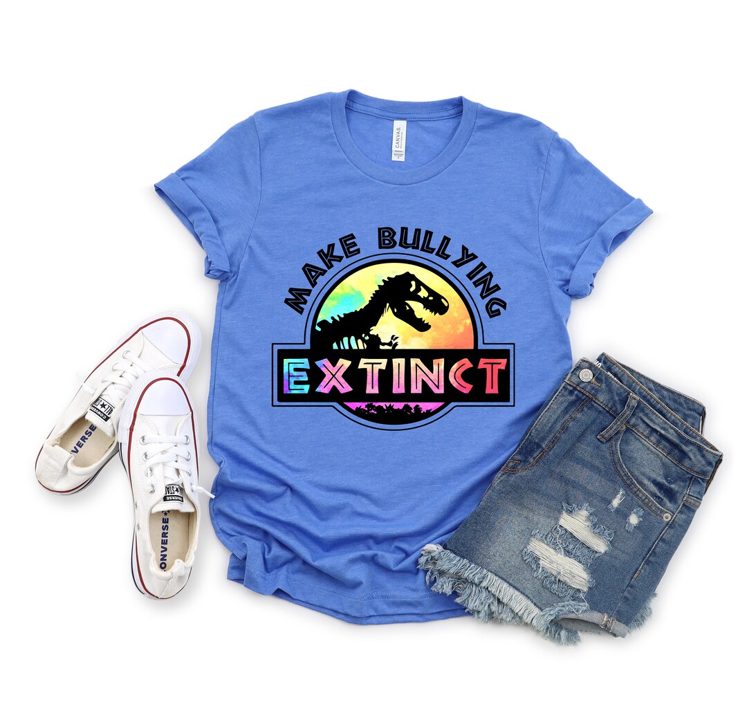 Make Bullying Extinct T-shirt: Jurassic Teacher Unisex Tee - Etsy
