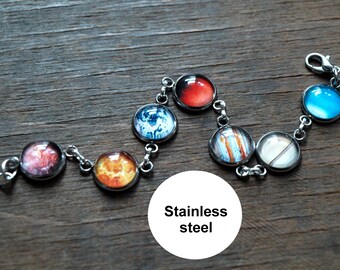 Stretchy Solar System Bracelet Planet Bracelet Planet | Etsy