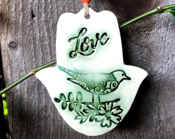 Ceramic Hamsa Hand Car Mirror Hamsa Charm Protection Amulet - Etsy