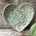 Heart Dish, Heart-shaped Ceramic Bowl, Handcrafted Pottery Heart Dish ...