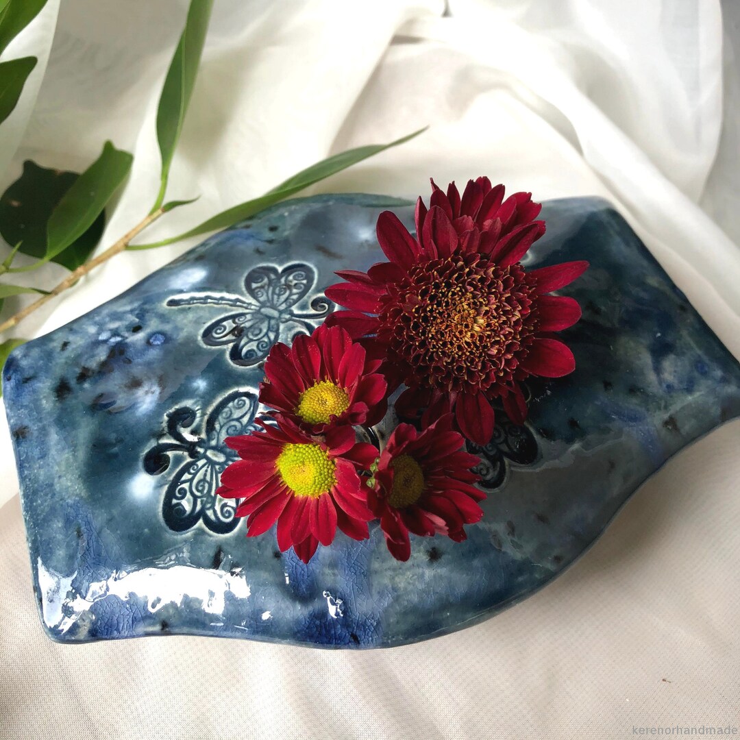 Handmade Ceramic Flower Vase, Ceramic Handmade Flower Holder, Handmade ...