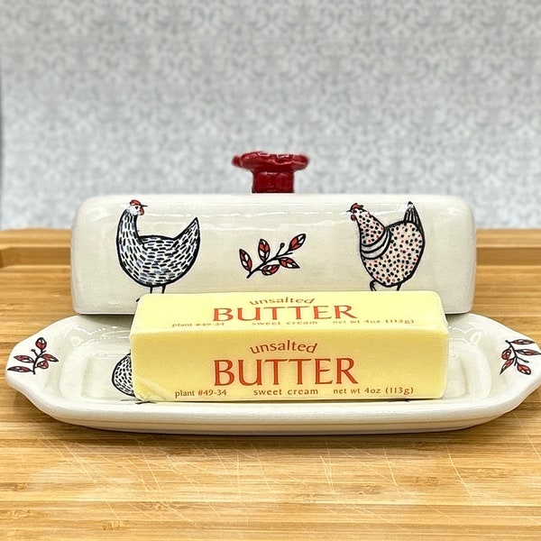 Ceramic Butter Dish - Etsy