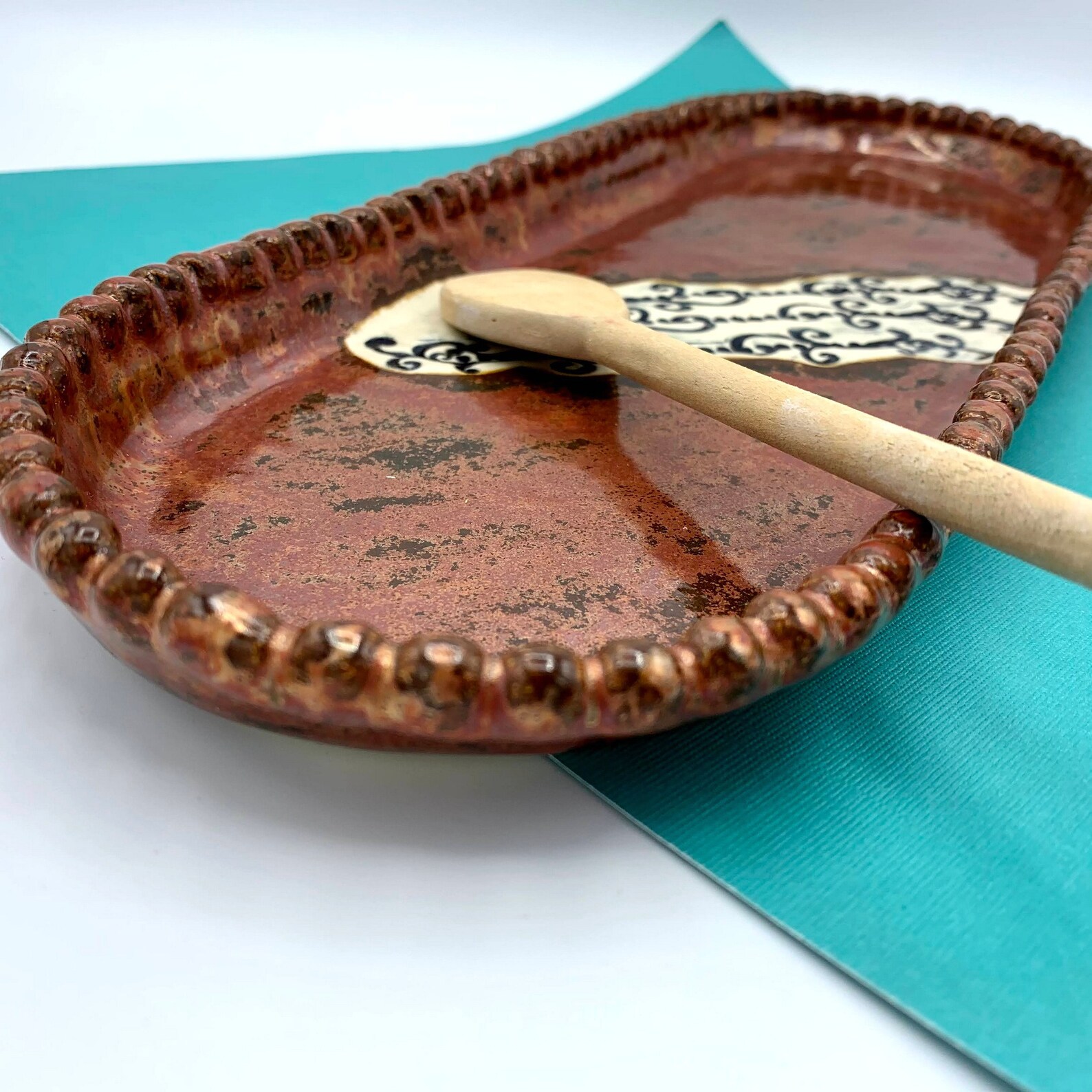 Handmade Ceramic Serving Tray, Handmade Stoneware Tray, Ceramic Serving ...
