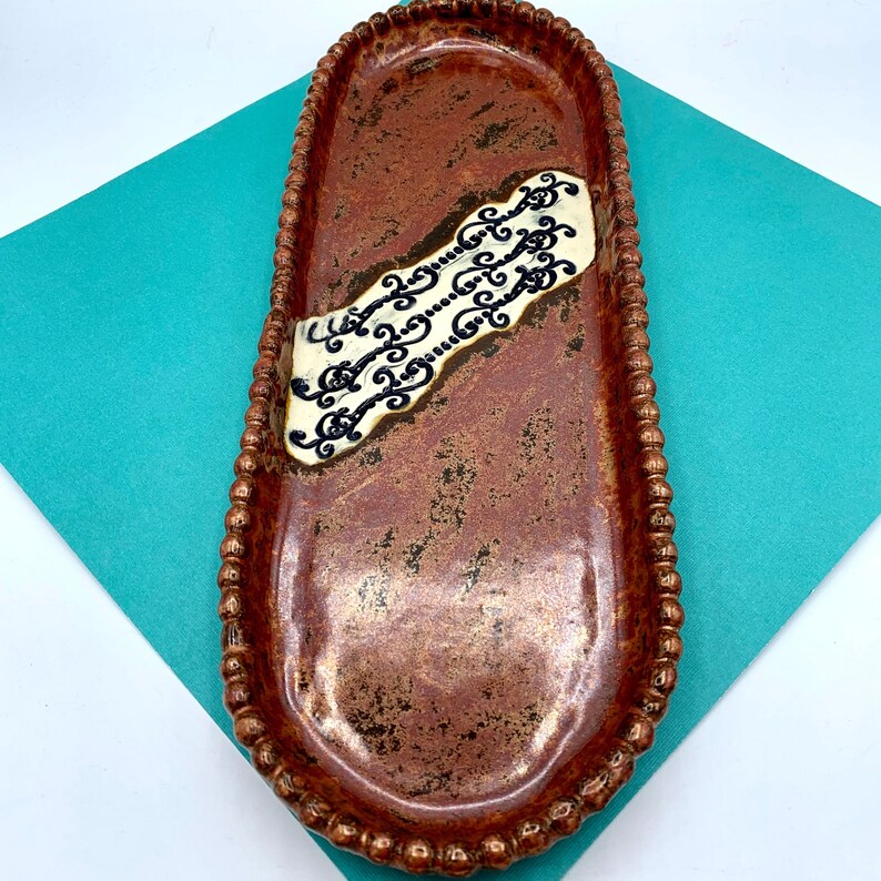 Handmade Ceramic Serving Tray, Handmade Stoneware Tray, Ceramic Serving ...