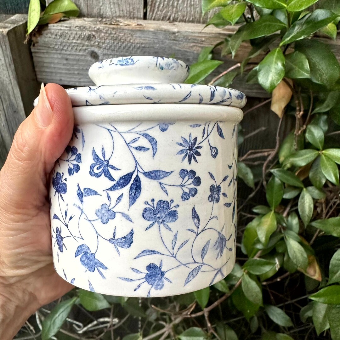 Butter Dish, Ceramic French-style Butter Crock, European Vintage-style ...