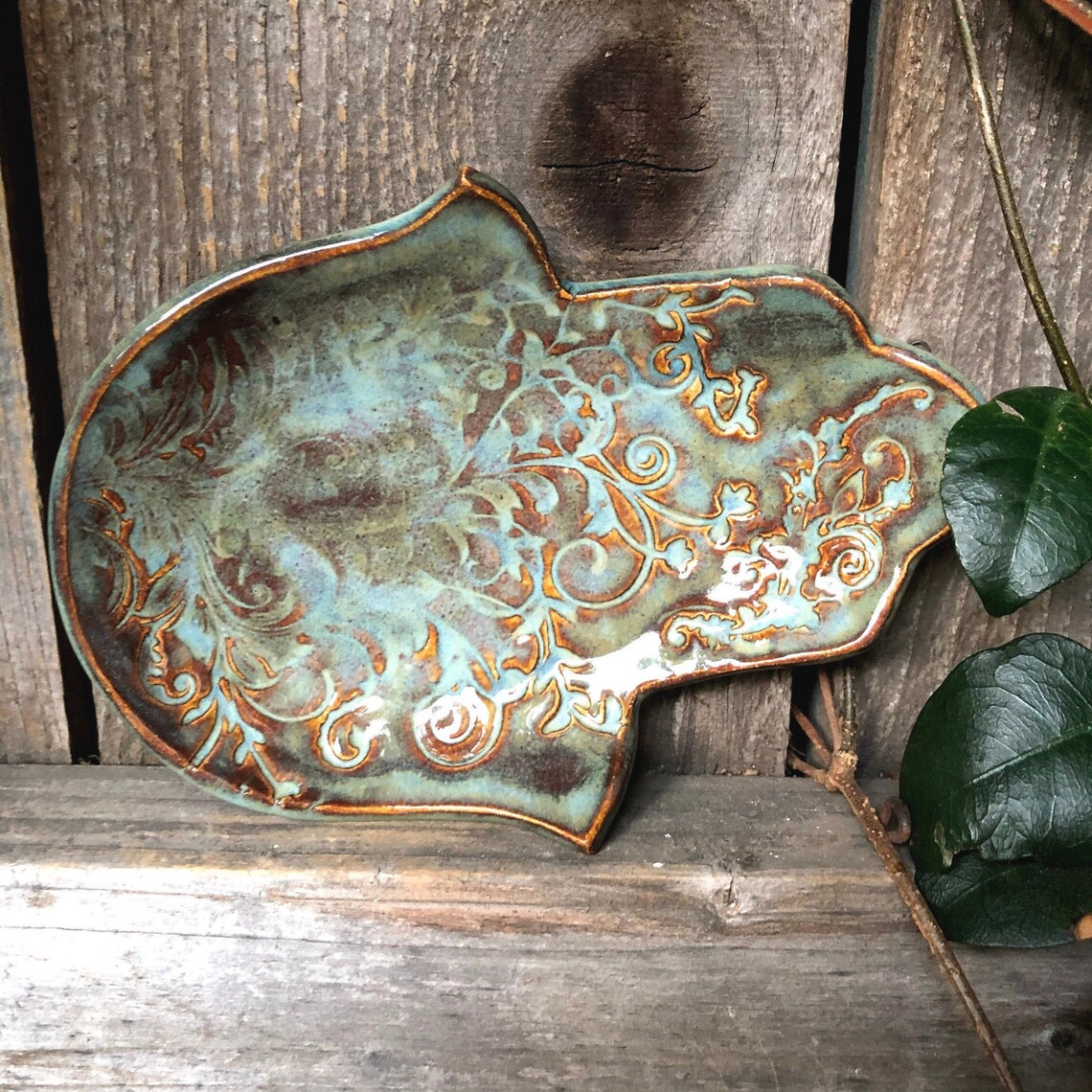 Handmade Ceramic Hamsa Ring Dish Pottery Hamsa Jewelry Dish - Etsy