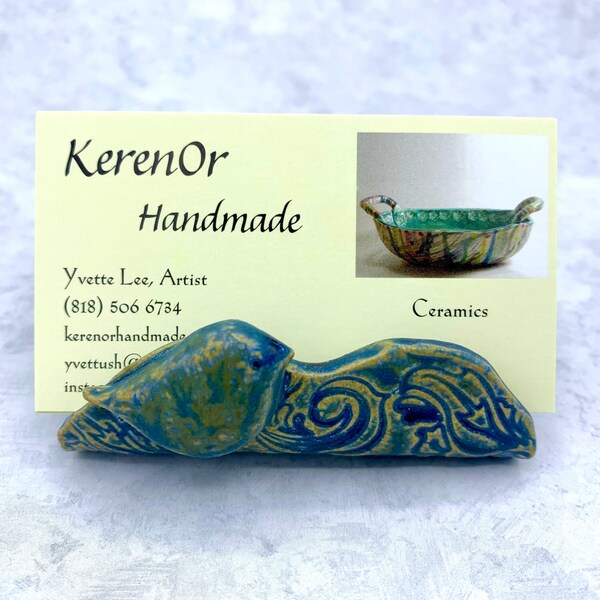 Pottery Business Card Holder - Etsy