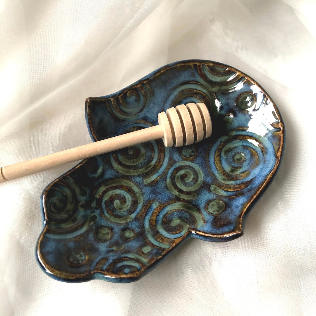 Handmade Ceramic Hamsa Ring Dish, Pottery Hamsa Jewelry Dish, Hamsa ...