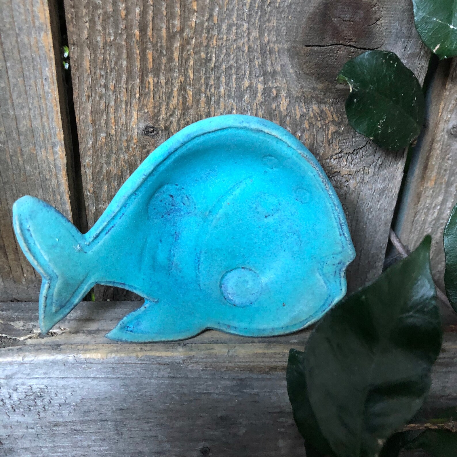 Cute Blue Fish Ring Dish Pottery Little Fish Aqua Pottery - Etsy