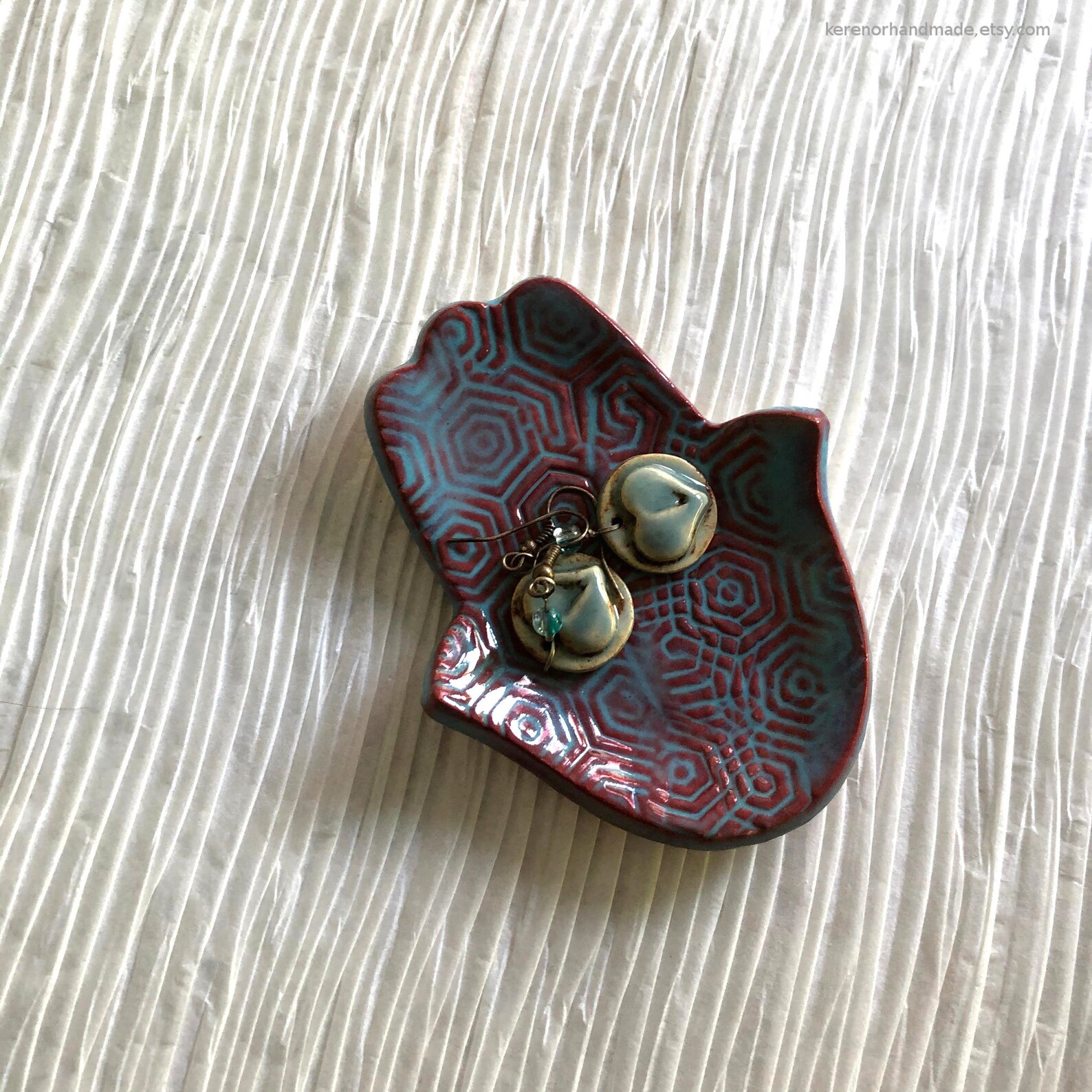 Ceramic Hamsa Dish Hamsa Shaped Ring Dish Ceramic Hamsa | Etsy