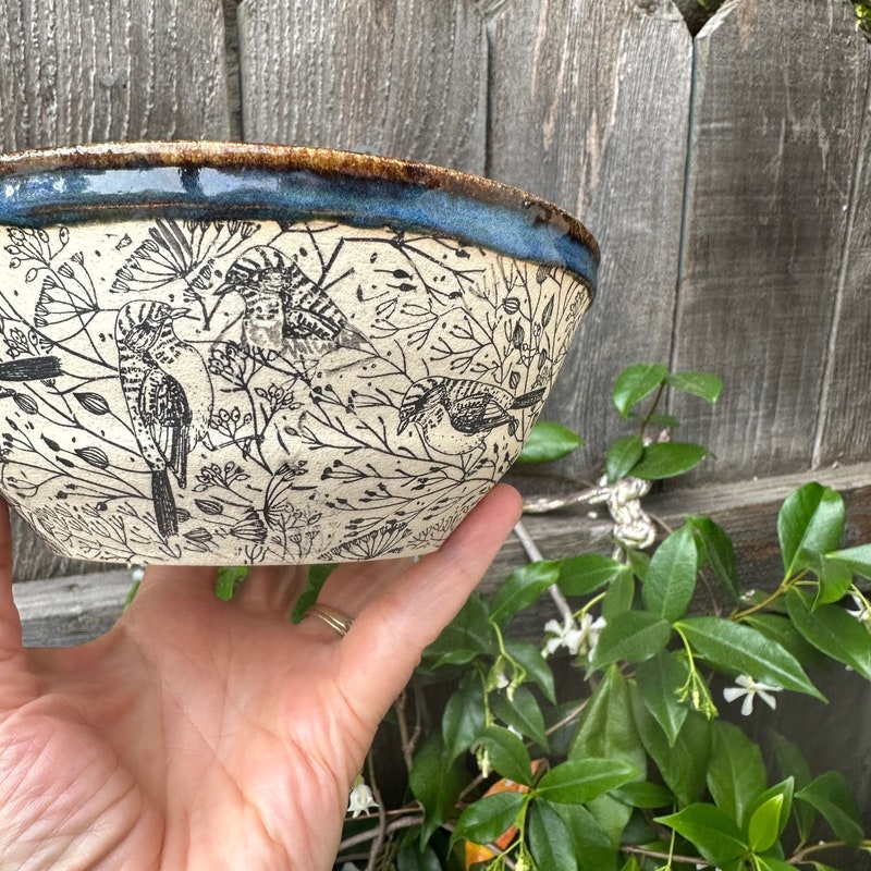 Ceramic Bird Bowl - Etsy