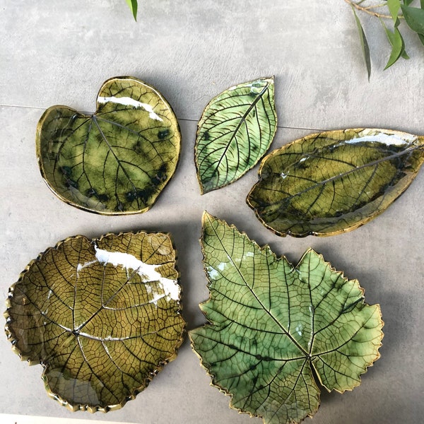 Leaf Pottery - Etsy