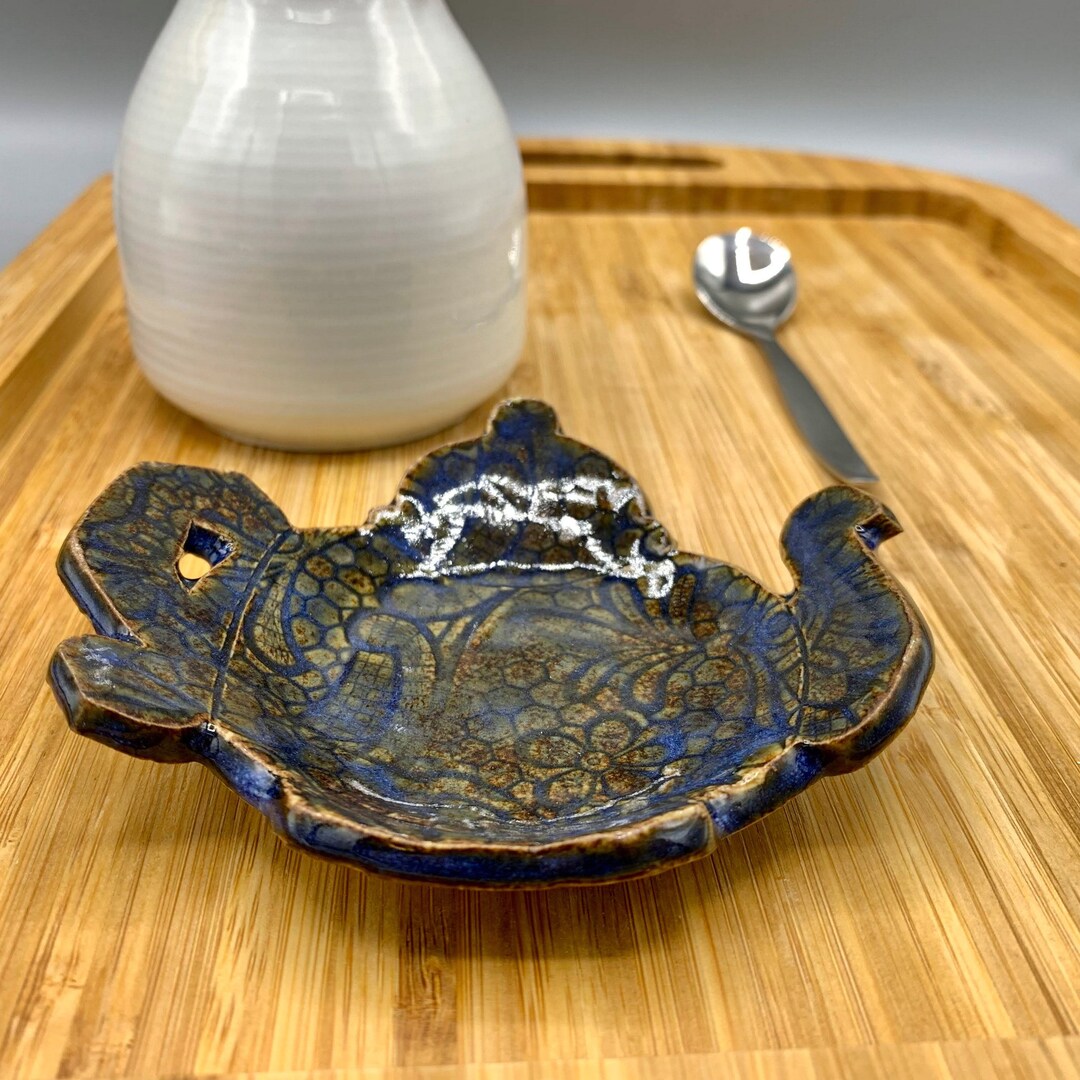 Teabag Holder, Teapot-shaped Ceramic Dish, Handcrafted & Beautifully ...