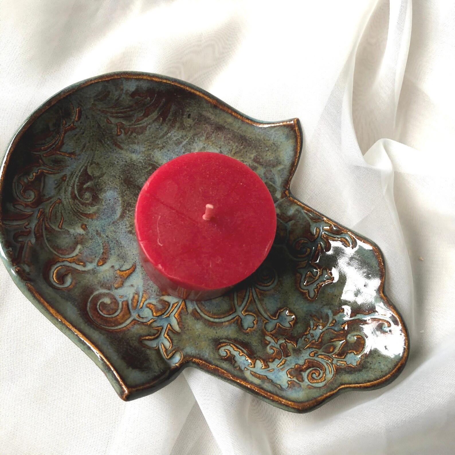 Handmade Ceramic Hamsa Ring Dish Pottery Hamsa Jewelry Dish - Etsy