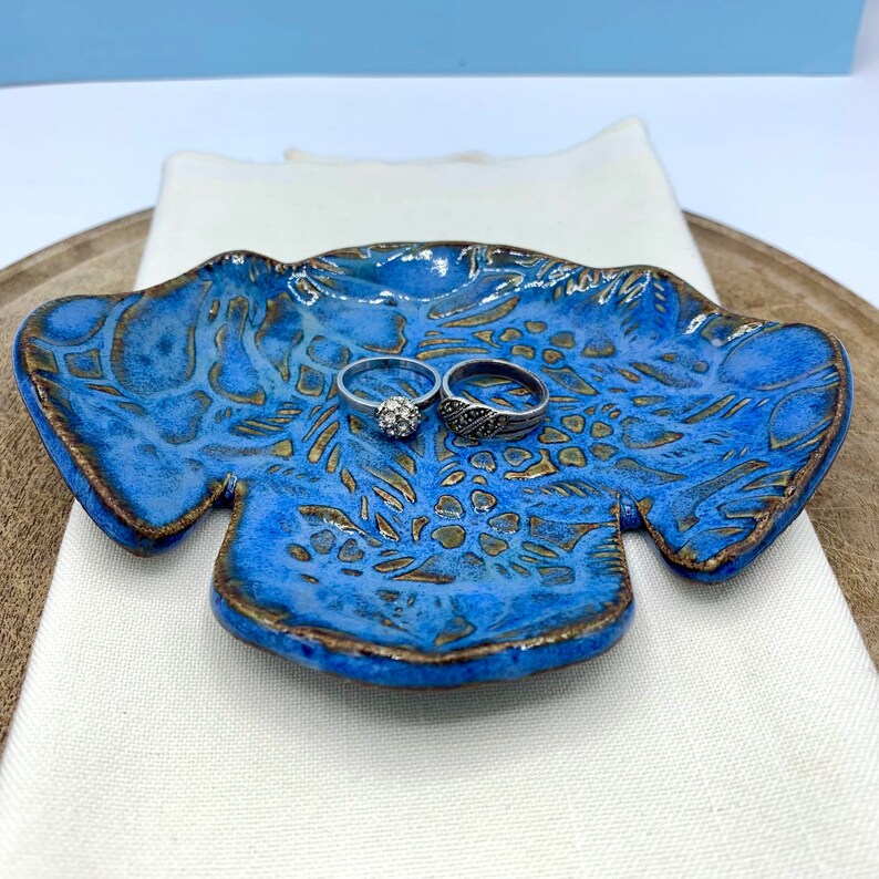 Dog Shaped Ring Dish Pottery, Handmade Dog Themed Jewelry Dish, Ceramic ...