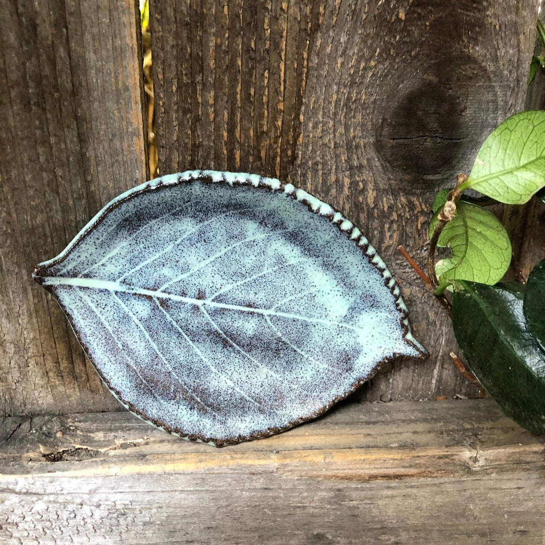 Hydrangea Leaf Jewelry Dish Pottery Ceramic Hydrangea Leaf - Etsy