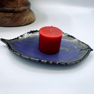 Hydrangea Leaf Ring Dish Ceramic, Hydrangea Leaf Soap Dish Pottery ...